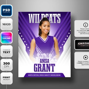 Photoshop Banner Template for All Sports - Fully Editable - 16x20 ...