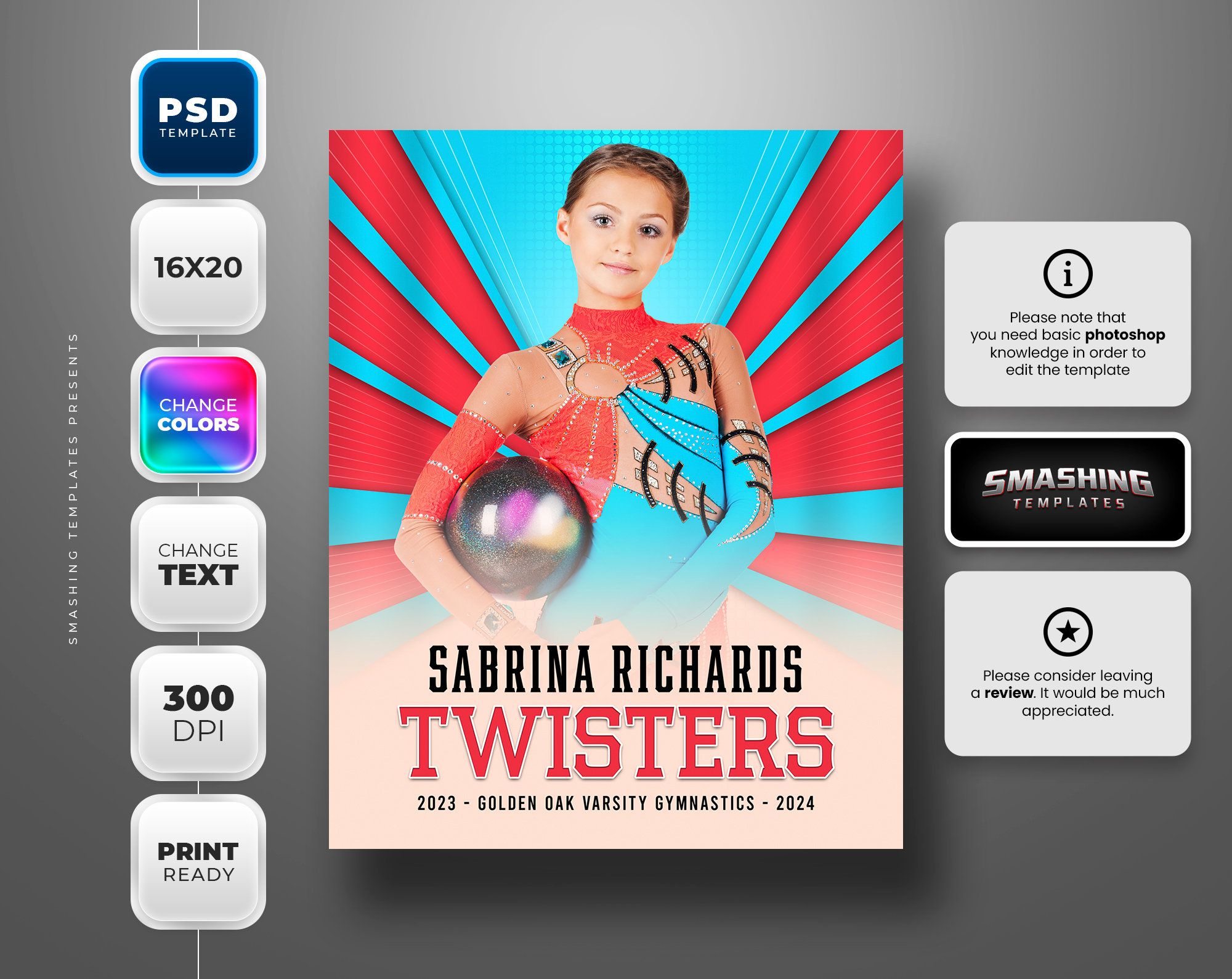 Photoshop Banner Template for All Sports Fully Editable - Etsy