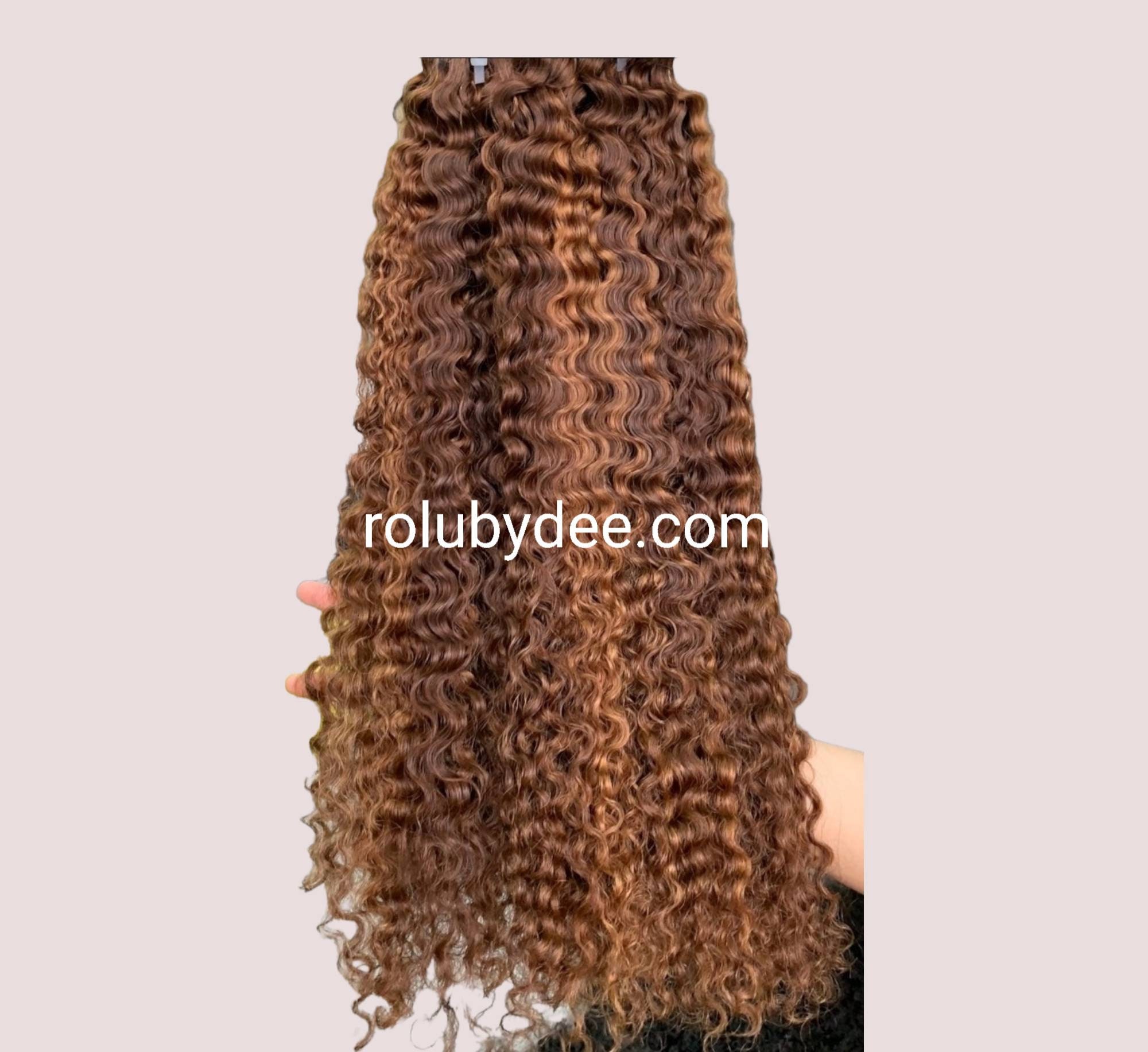 Curly Eurasian Highlights Virgin Human Hair Wig. Raw Hair. - Etsy