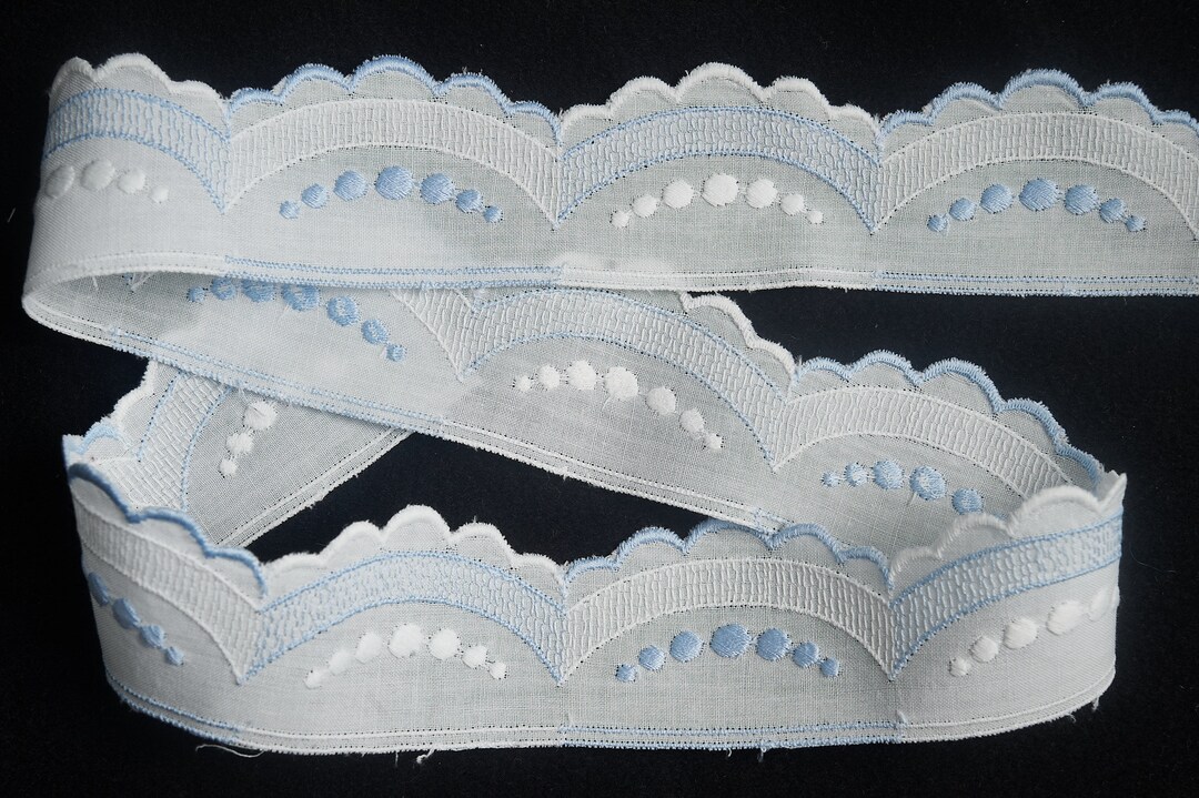 Vintage Embroidery Edging, Embroidery Trim, 3.7 Cm Wide - Etsy