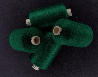 Vintage Box of 10 Balls of Emerald Green Thread for Embroidery EXTRA ...