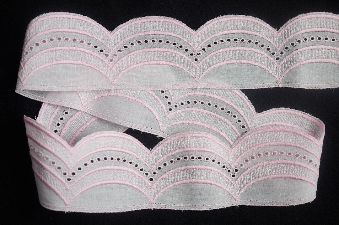 Lace Trim, Embroidery Edging in Colours - Etsy