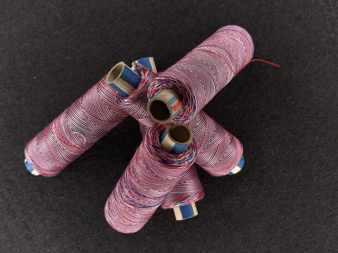 Embroidery Thread, 172 Red-blue-white Ombré - Etsy