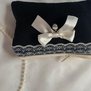 Black Lace Coin Purse, Gift for Her, Coquette Coin Purse, Cute Coin ...