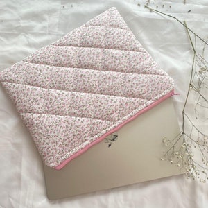 Floral Laptop Bag- Laptop Bag- Pink Floral Laptop Bag, Laptop Flat ...