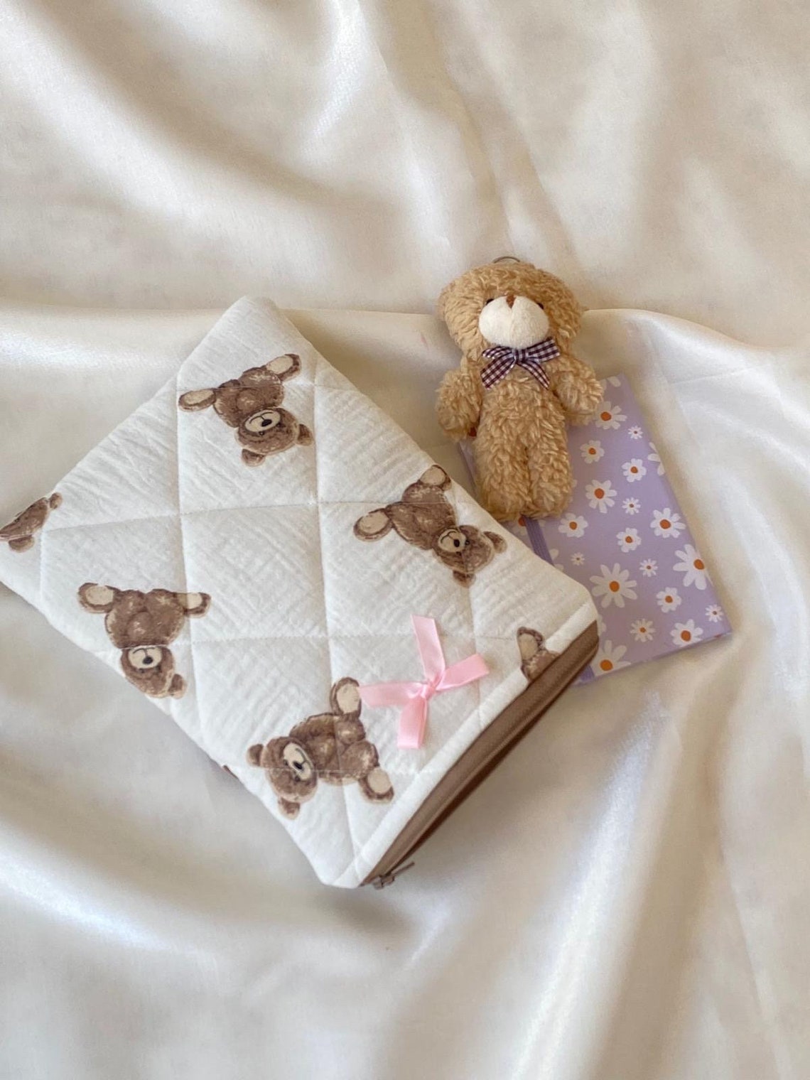 Kindle Pouch, Teddy Bear Kindle Pouch, Kindle Case With Bow, Cute ...