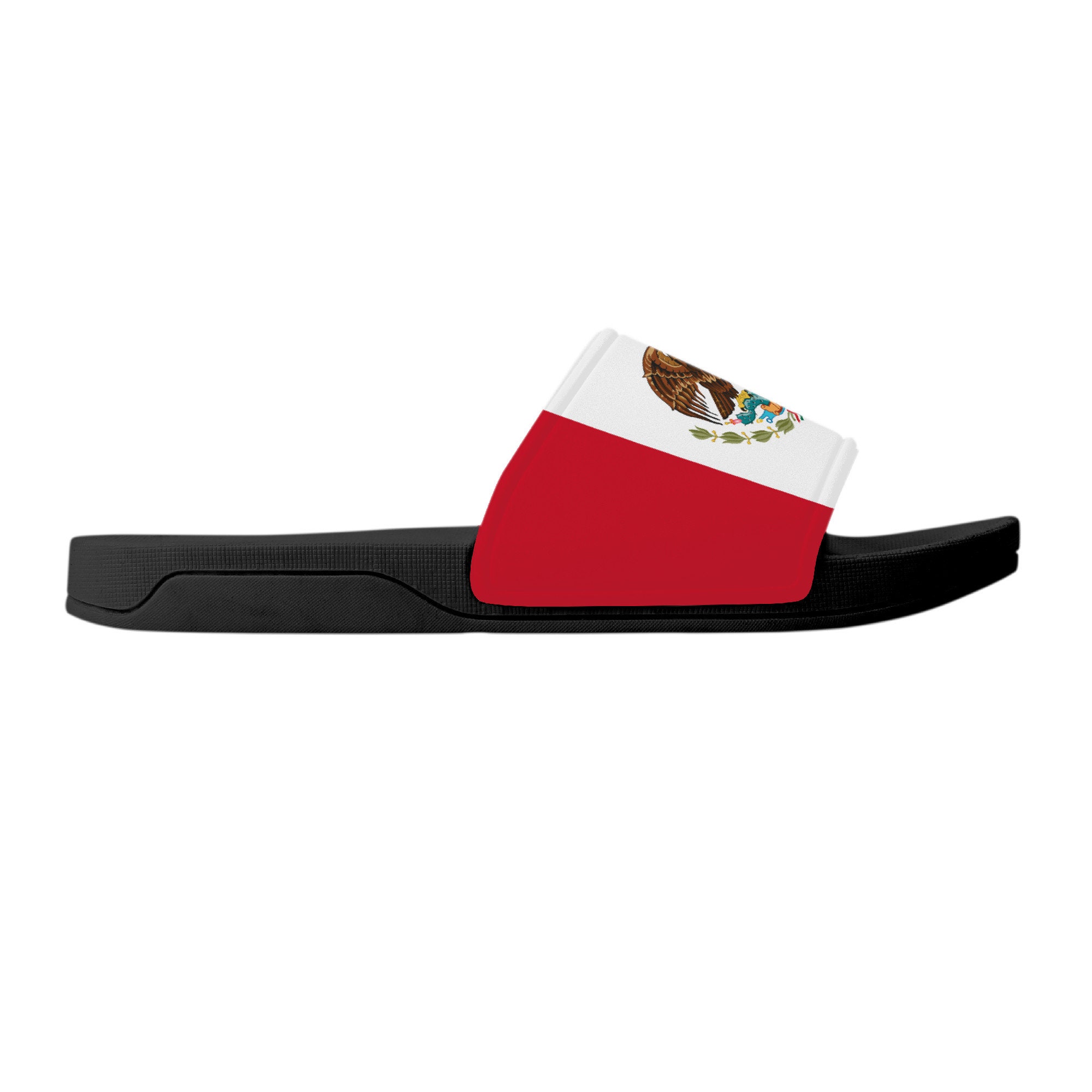 Mexican Flag Slide on Slipper Slip Ons Open Toe Sandal Summer Slip ...