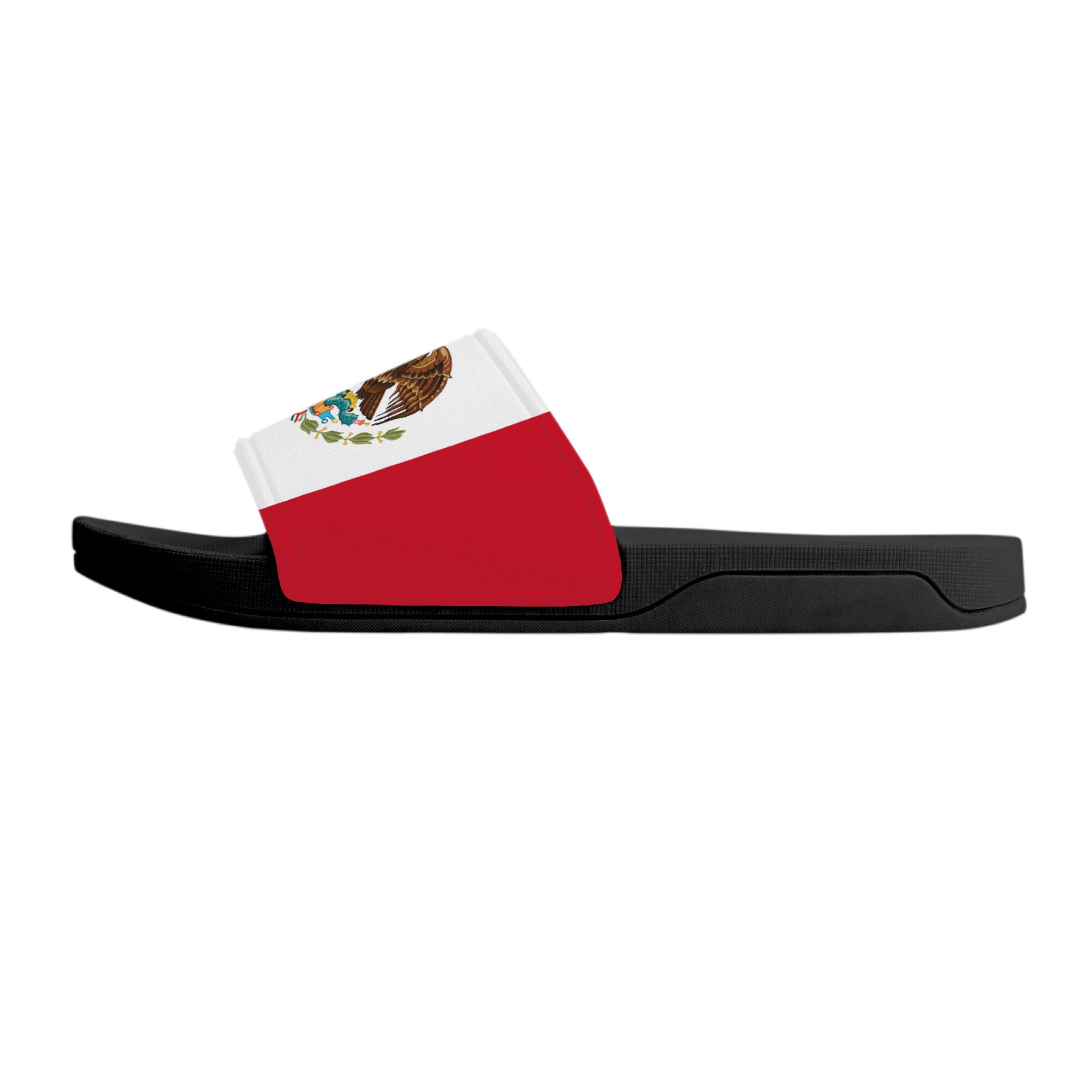 Mexican Flag Slide on Slipper Slip Ons Open Toe Sandal Summer Slip ...