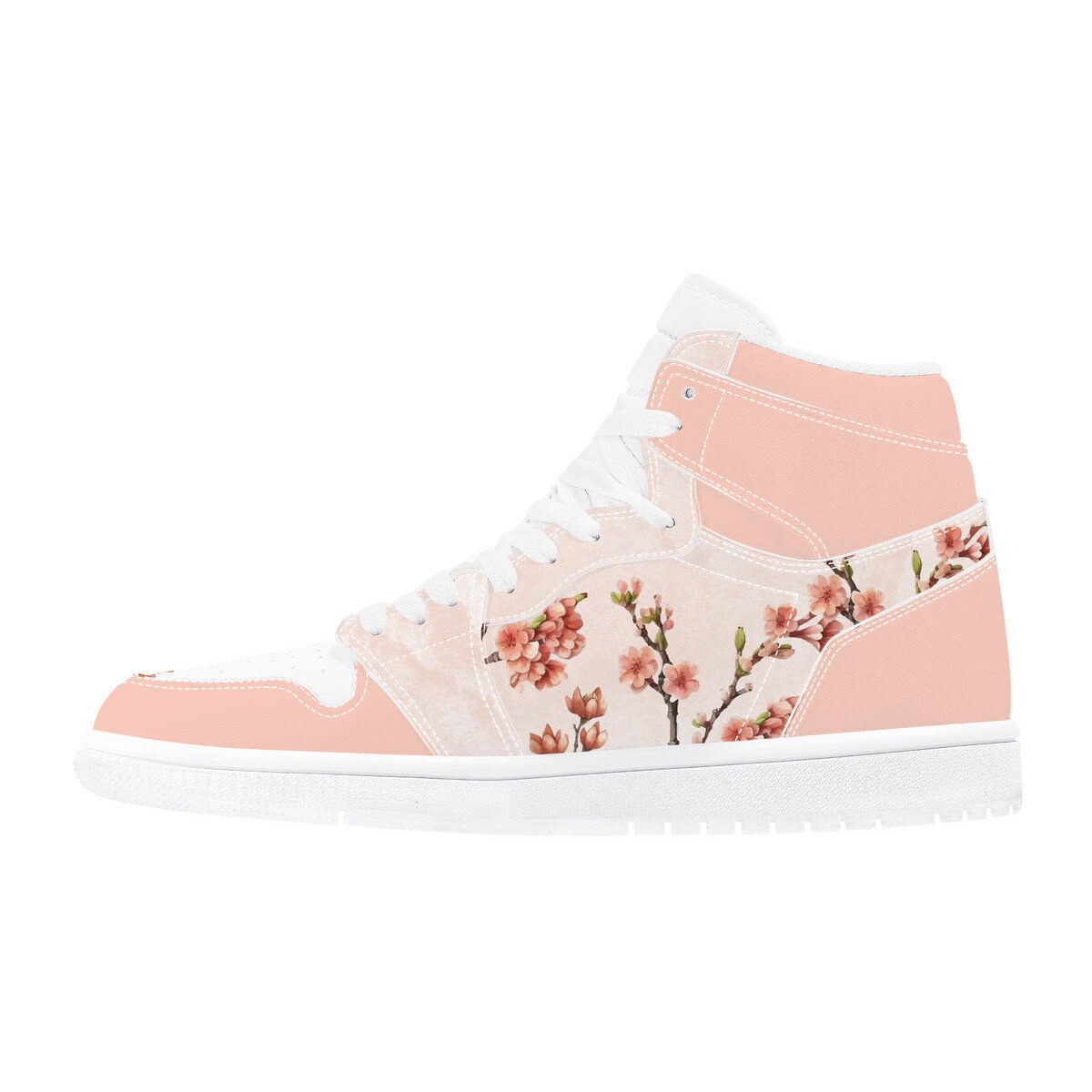 Pink Sakura High Top Sneaker Sakura Shoe Cute Pink Kicks High Top ...