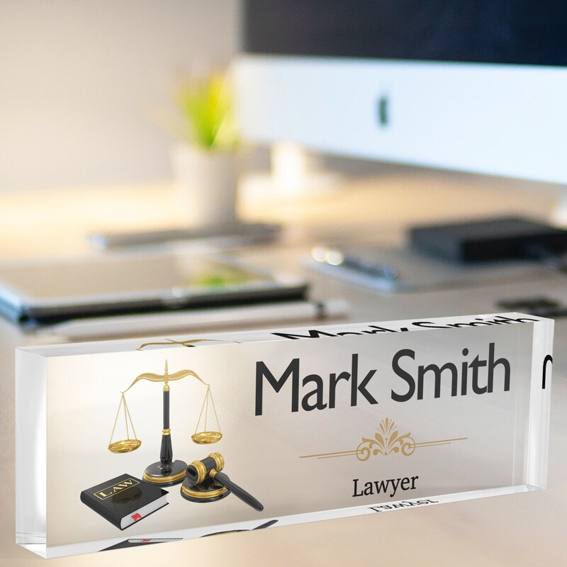 Judge Name Plate - Etsy