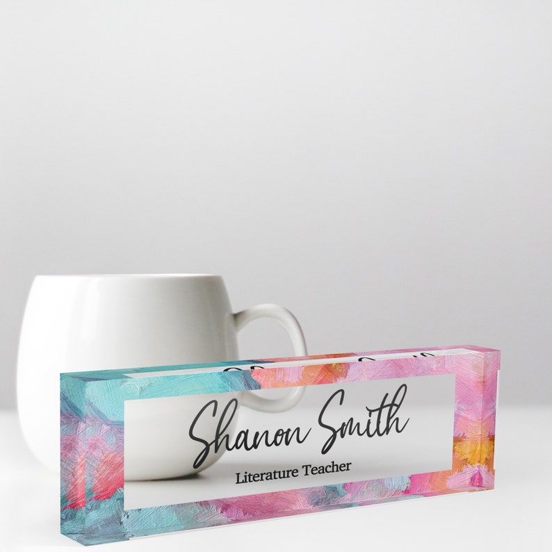 Teacher Desk Name Plate Name Plate Personalized Business - Etsy