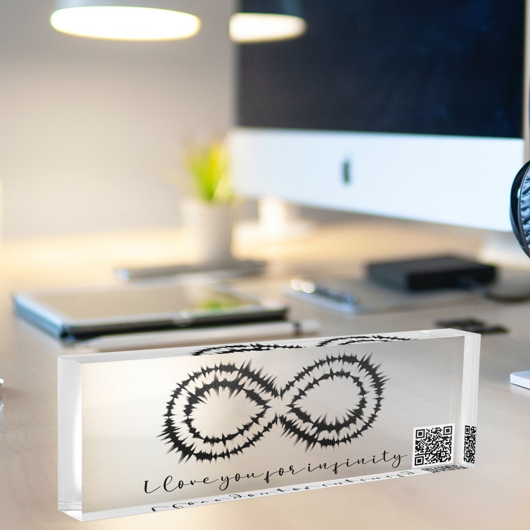 Soundwave Art, Infinity Sound Wave, Christmas Gift, Music Plaque With ...