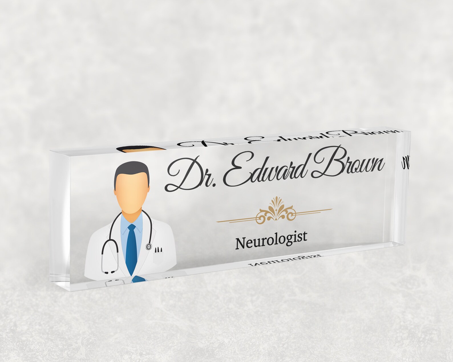 Doctor Desk Name Plate Personalized Business Gift for Medical - Etsy