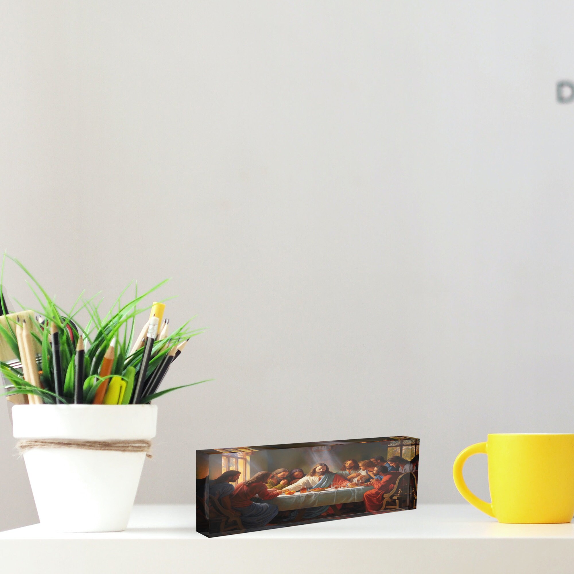 Jesus Last Supper 3D Art on Acrylic Block, Christmas Gift, Religious ...