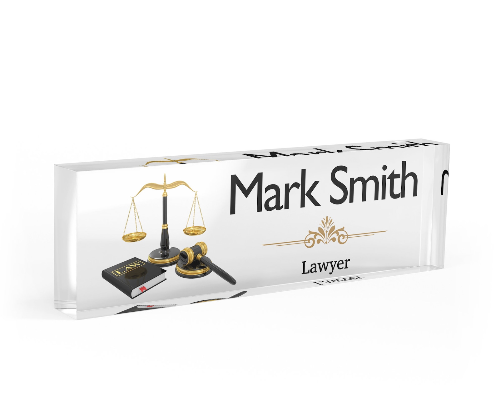 Lawyer Desk Name Plate, Personalized Business Gift for Lawyers ...