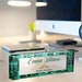 Emerald Green Desk Name Plate, Green Mosaic Luxury Name Plate for Desk ...
