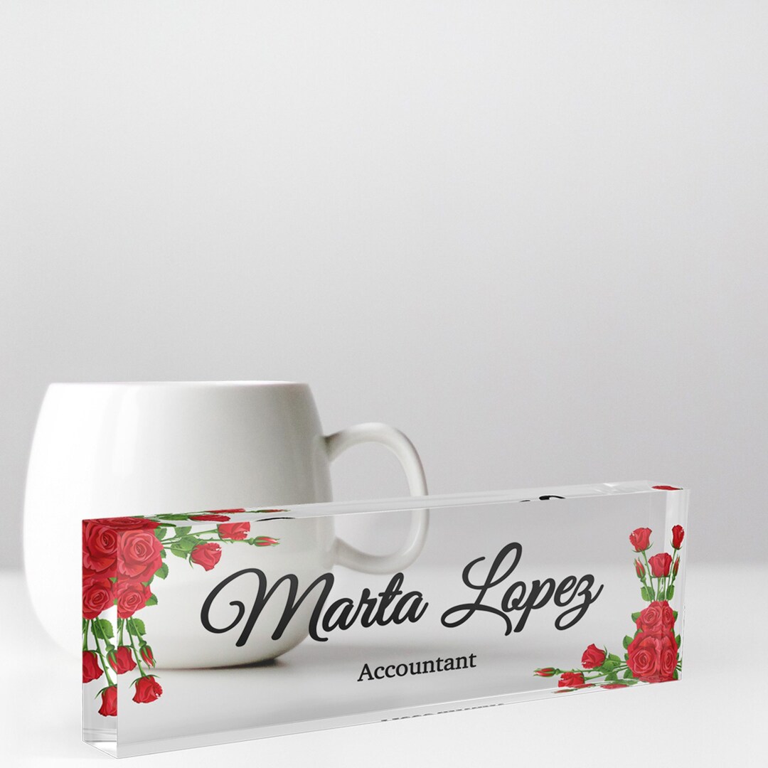 Name Plate for Desk, Desk Name Plate, Personalized Business Gift ...