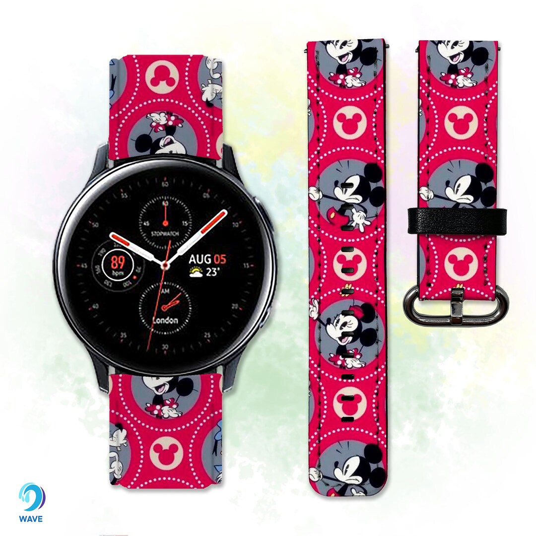 Mickey Mouse Frontier Galaxy Watch 3 4 5 6 7 Band Active 2 40mm 42mm ...