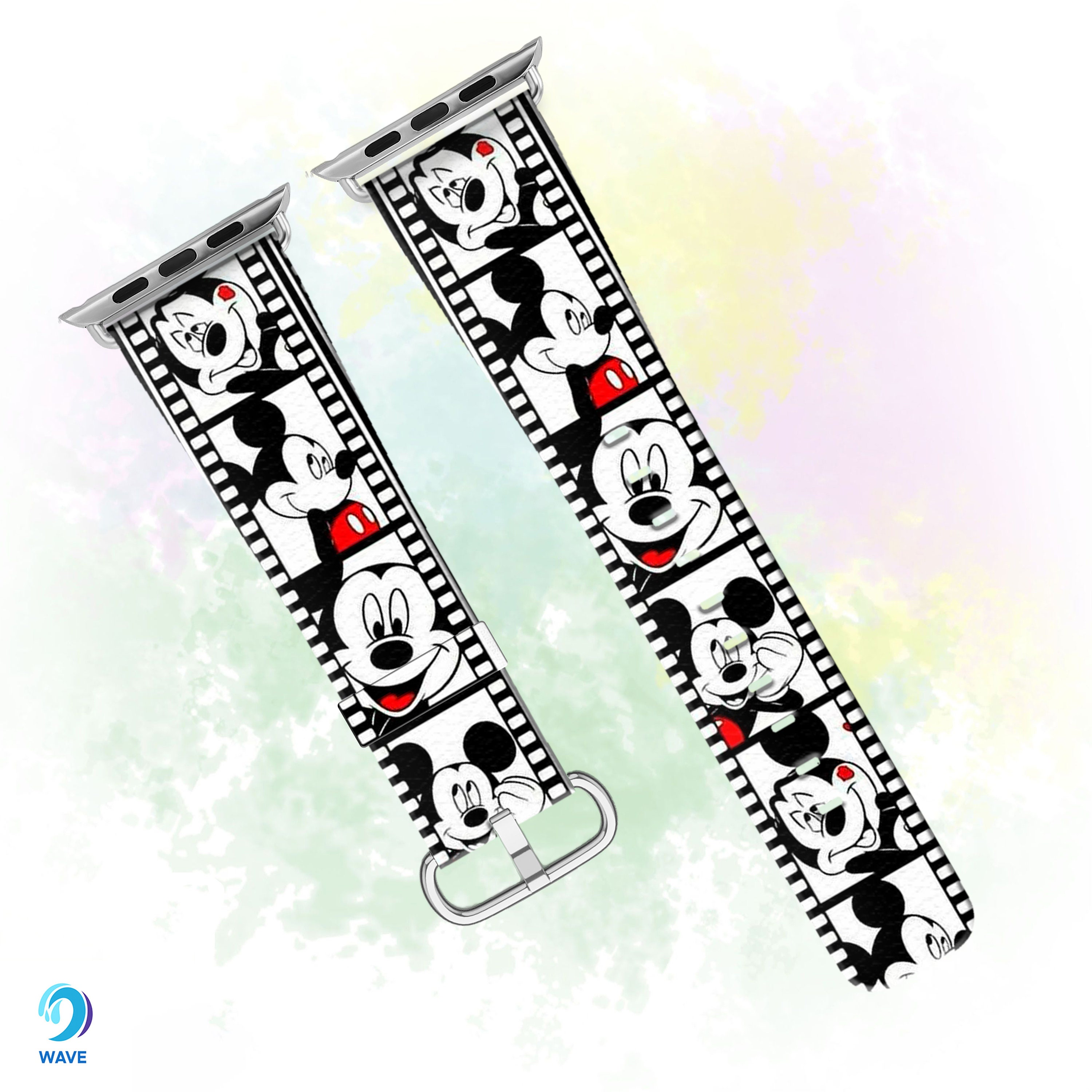 Mickey Mouse Apple Watch Ultra 2 Strap SE PU Leather Band - Etsy