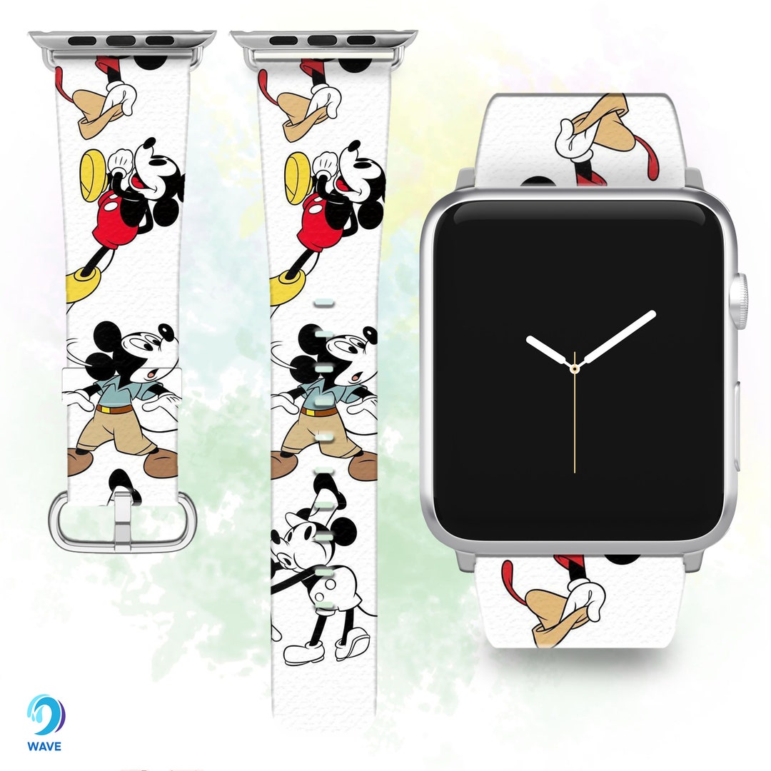 Minnie Mouse Apple Watch Ultra 2 SE PU cuir Mickey Mouse iWatch Toutes ...