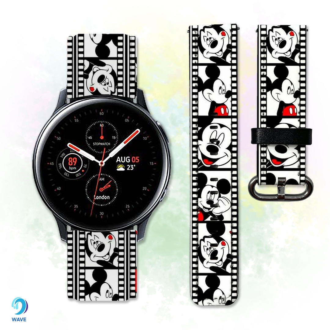 Disney Galaxy Watch 3 4 5 6 7 Pro Band Mickey Mouse Samsung Active 2 ...