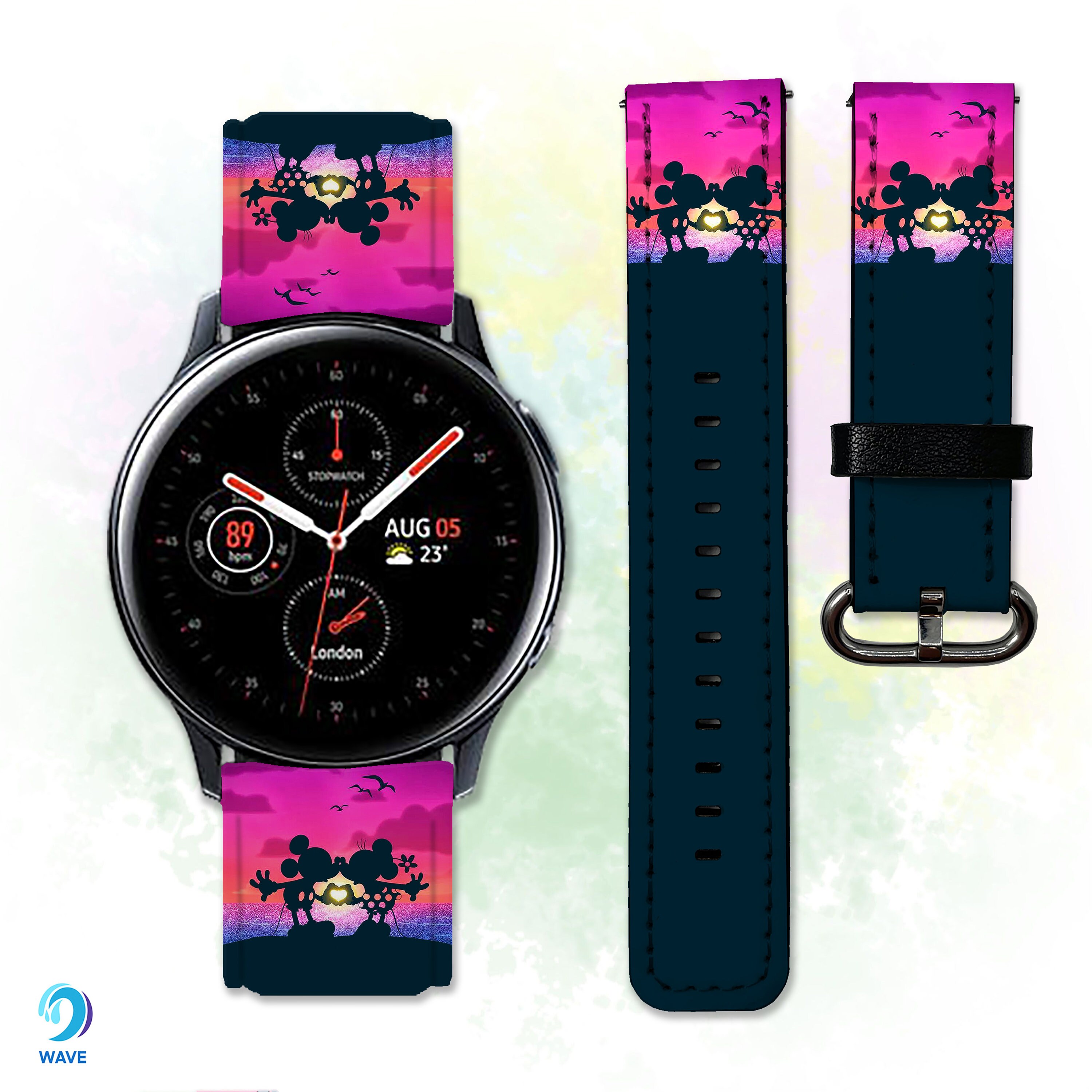 Minnie Mouse Galaxy Watch 3 4 5 6 Pro Disney Active 2 40mm 42mm 44mm ...