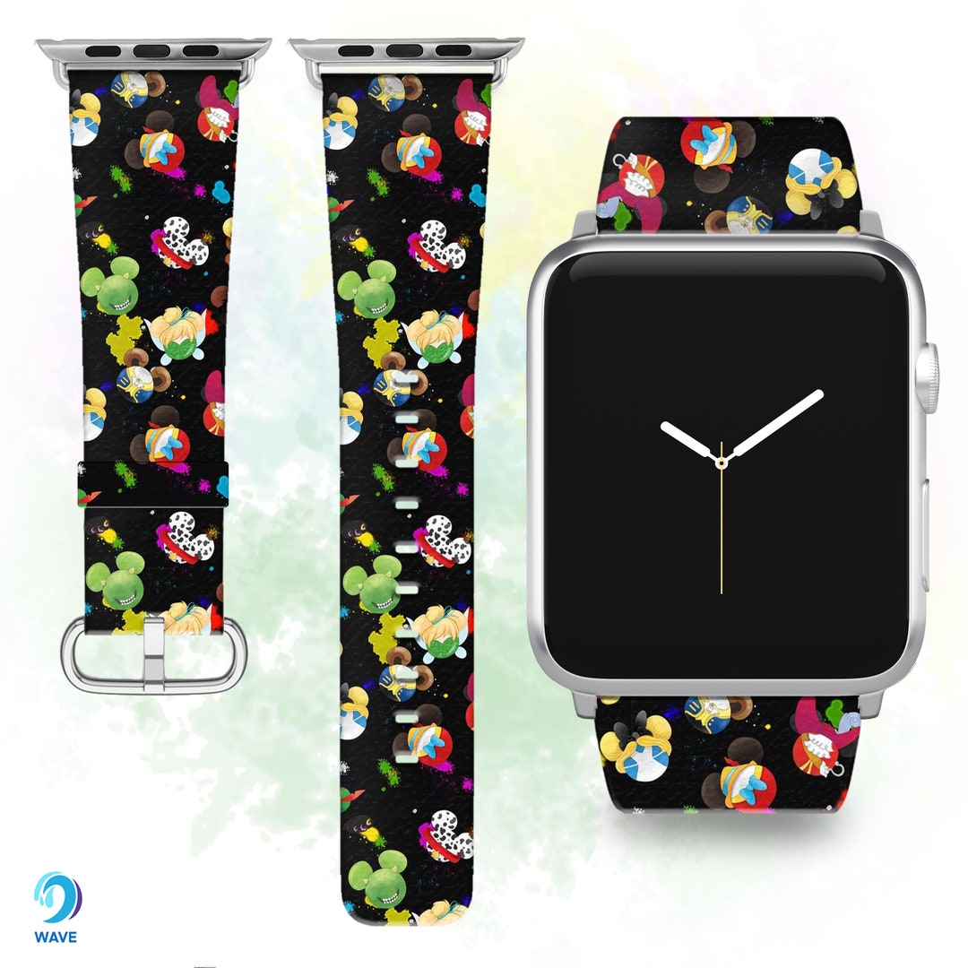 Mickey Mouse Apple Watch Ultra 2 Strap SE PU Leather Band Iwatch All ...