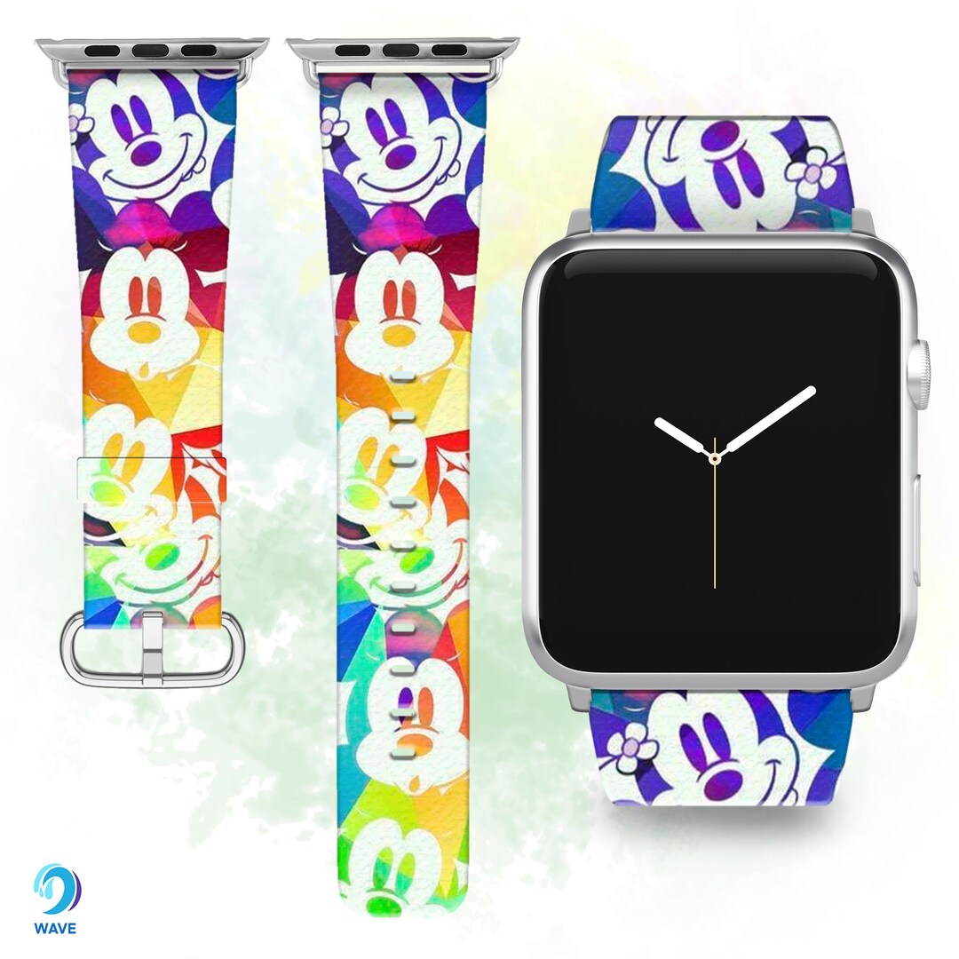 Apple Watch Ultra 2 Mickey Mouse Bracelet en cuir PU Disney iWatch ...