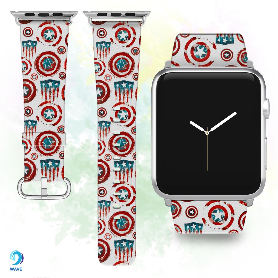 Captain America Apple Watch Toutes les séries 1 2 3 4 5 6 7 8 - Etsy France