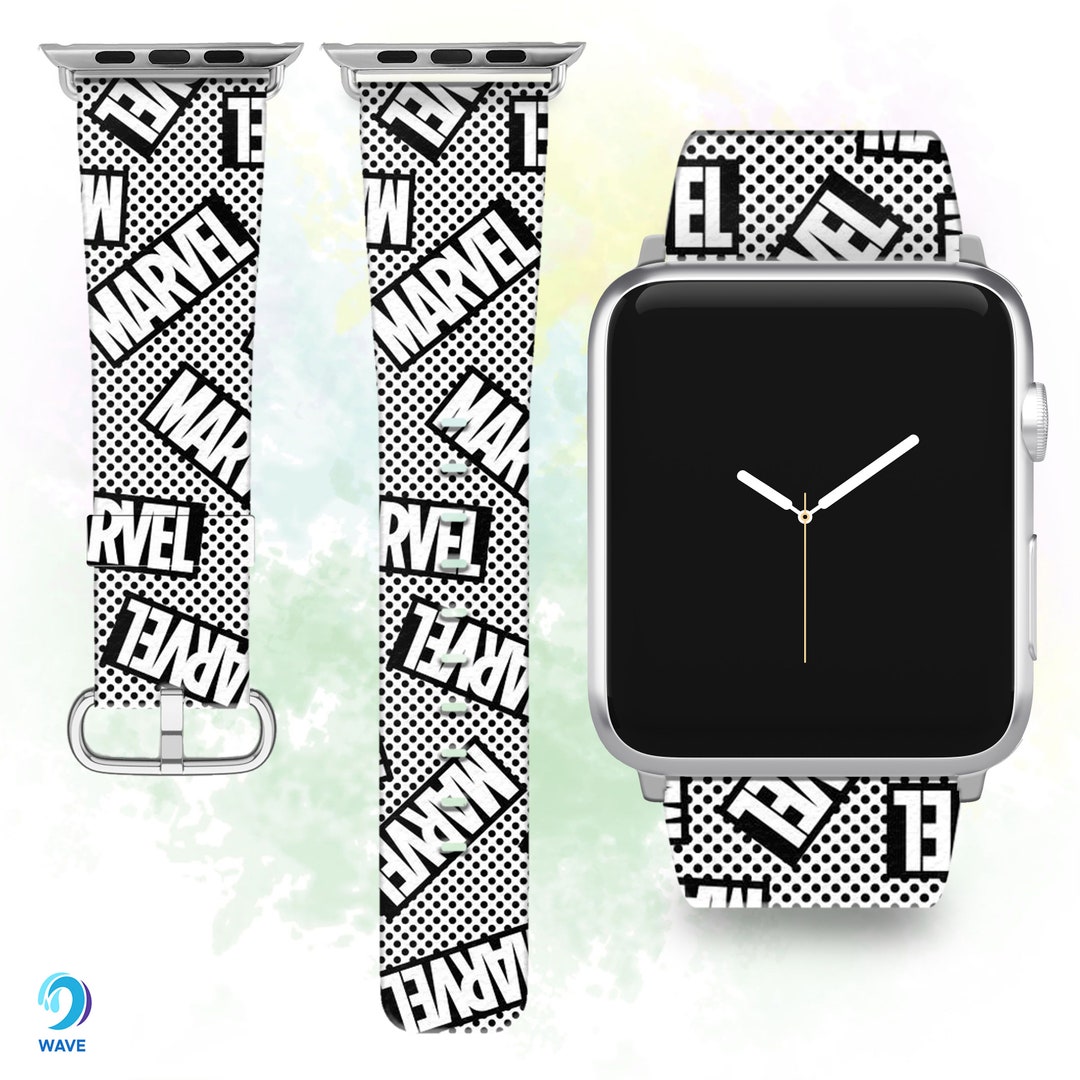 Marvel Logo Apple Watch All Series 1 2 3 4 5 6 7 8 9 Band PU - Etsy