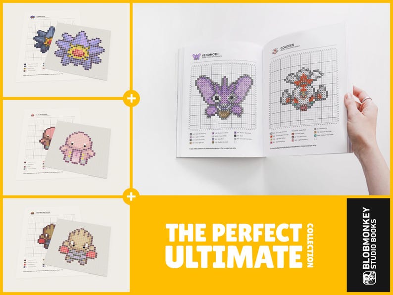 151 Pokemon Cross Stitch Patterns | Kanto Region Collection | Pokemon ...