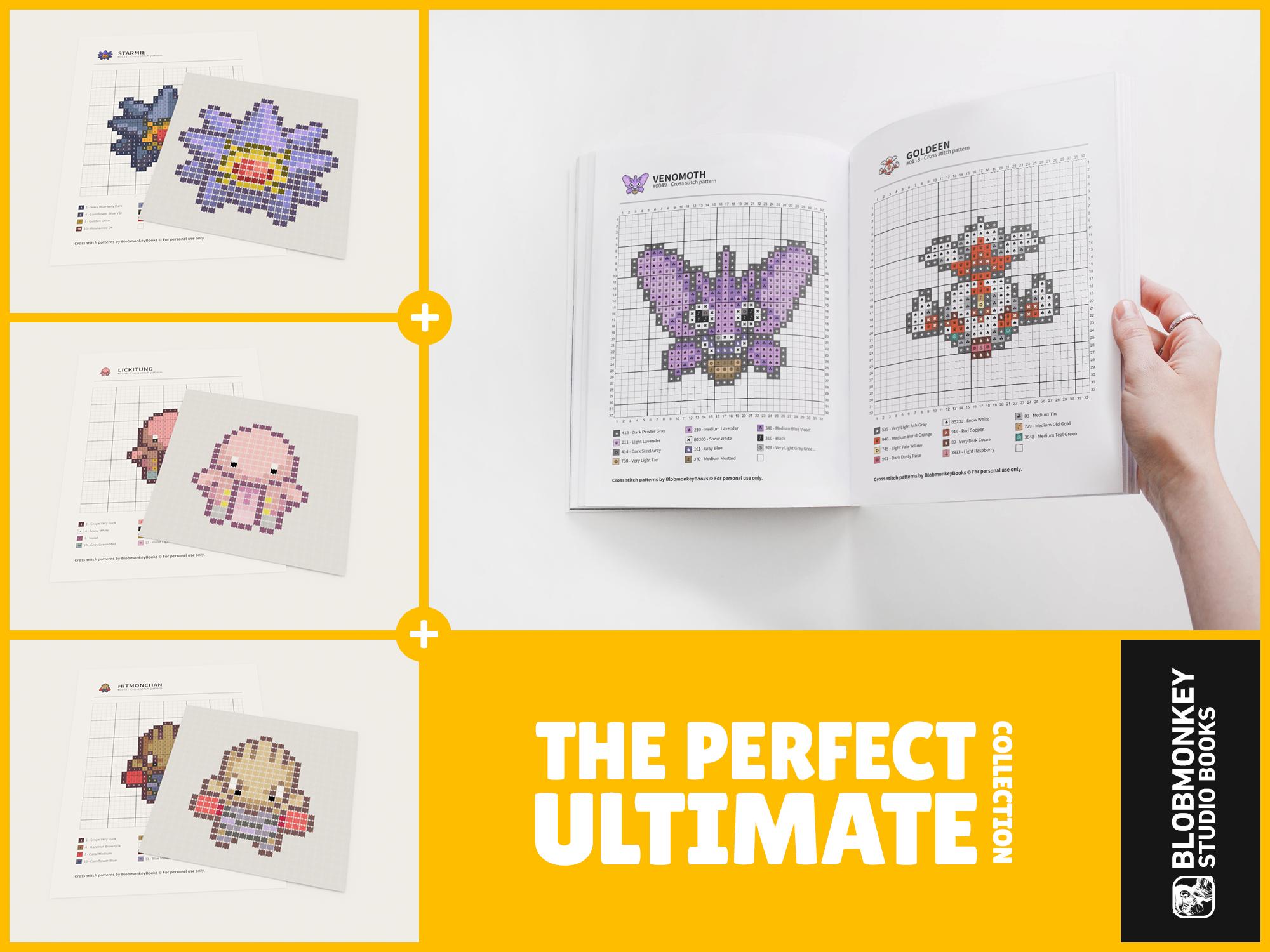 151 Pokemon Cross Stitch Patterns | Kanto Region Collection | Pokemon ...