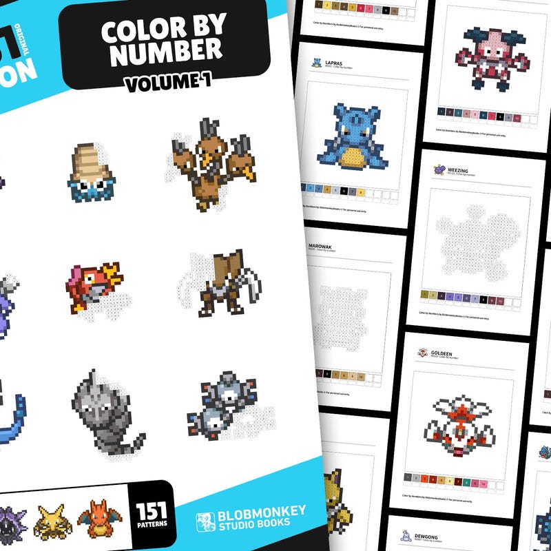Pokémons Pixel Art - Etsy UK