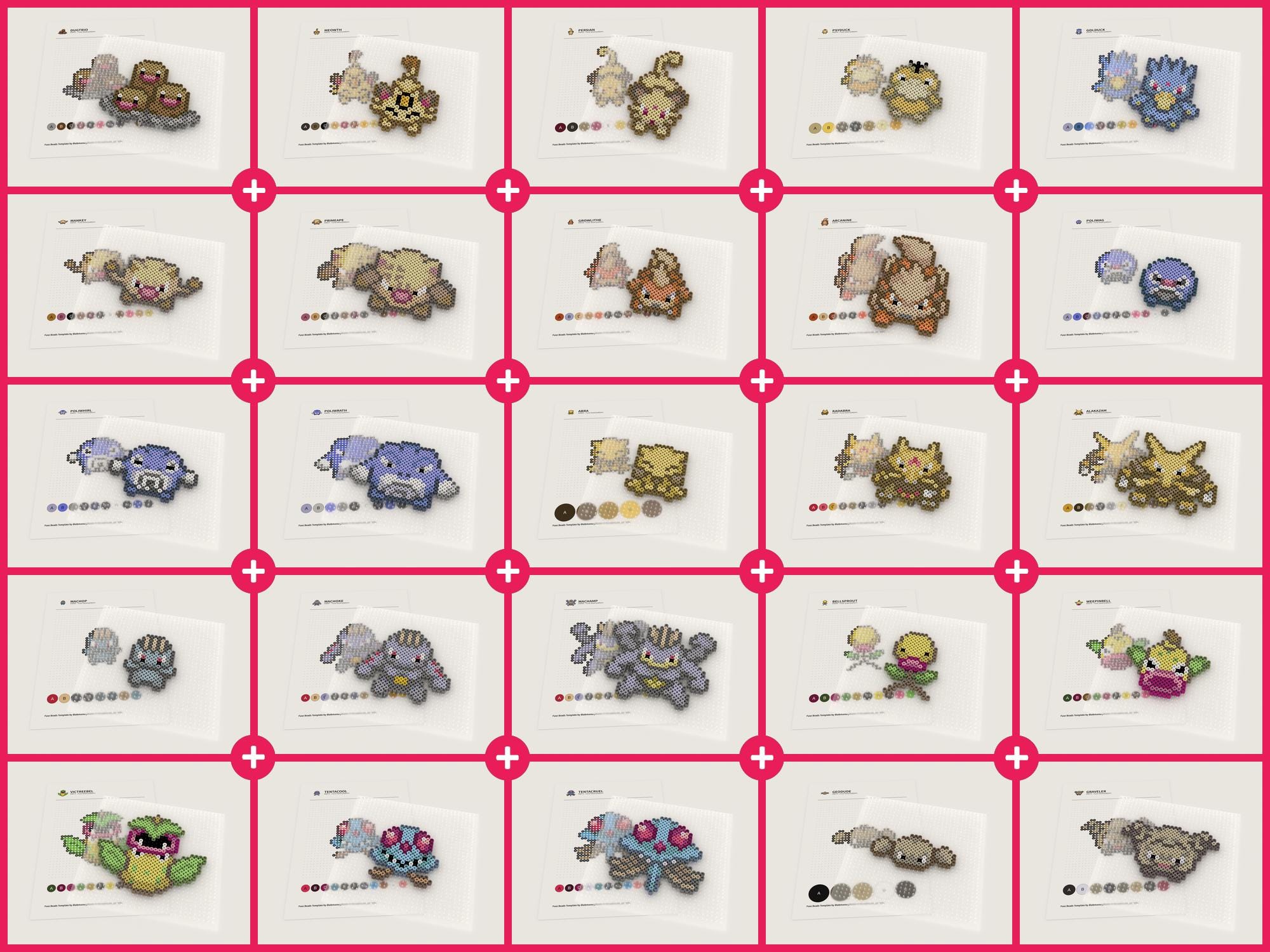 151 Pokemon Perler Bead Patterns | Kanto Region Collection | Easy Fuse ...