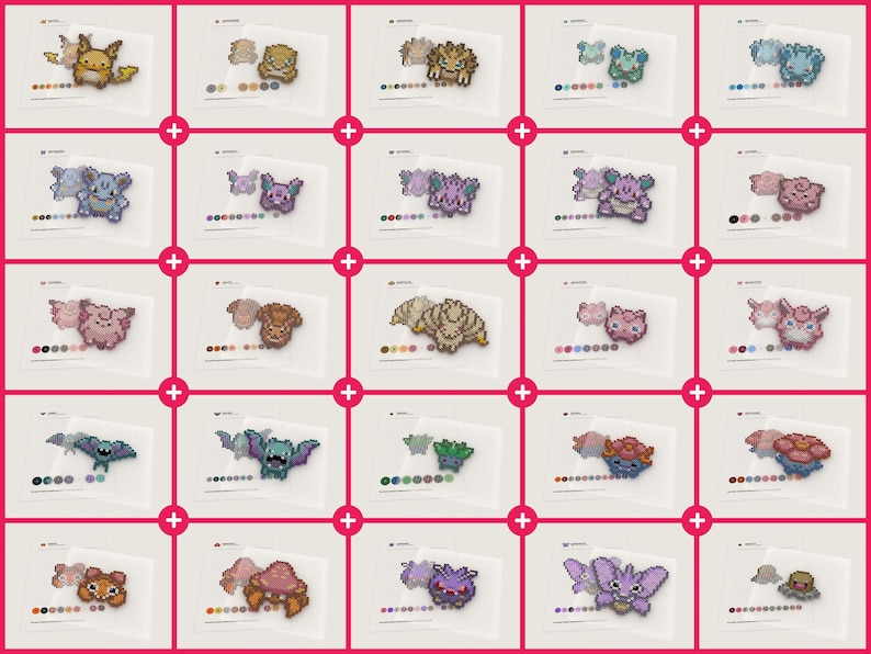 151 Pokemon Perler Bead Patterns | Kanto Region Collection | Easy Fuse ...