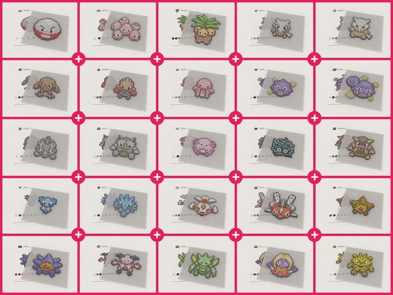 151 Pokemon Perler Bead Patterns | Kanto Region Collection | Easy Fuse ...