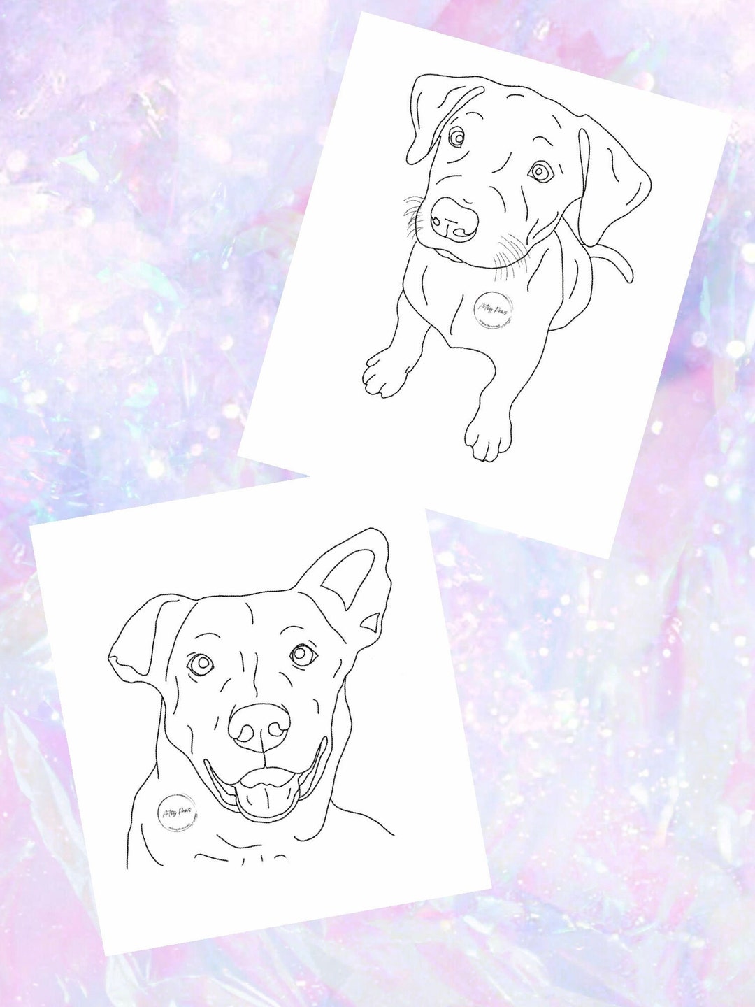 Printable Colouring Pages of Actual Rescue Animals - Etsy