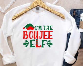 The Boujee Elf Svg - Etsy
