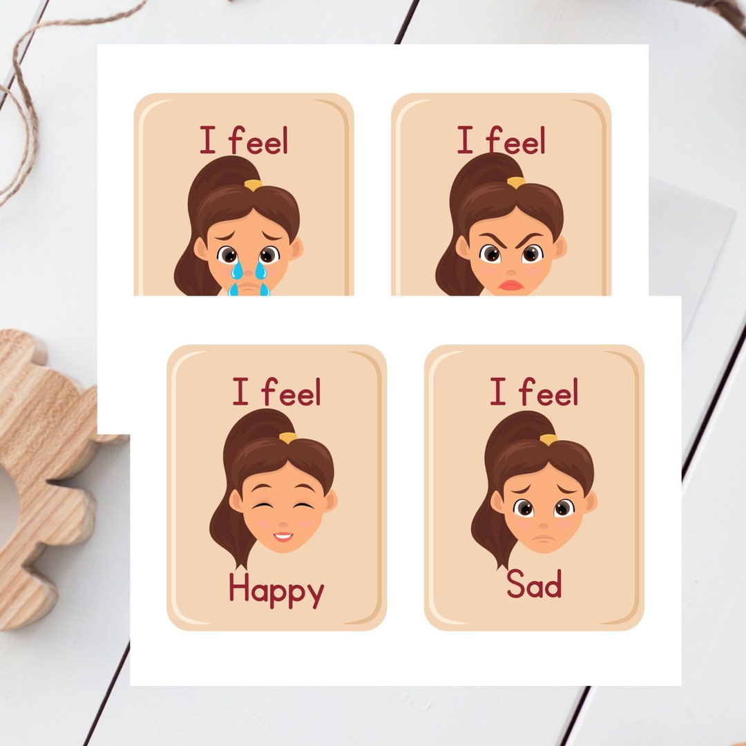 Emotion Flashcards For Kids