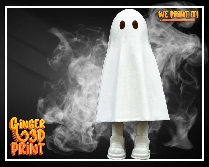 Spooky Ghost With Hidden Legs 3D Printed Cute Halloween Ghost - Etsy UK