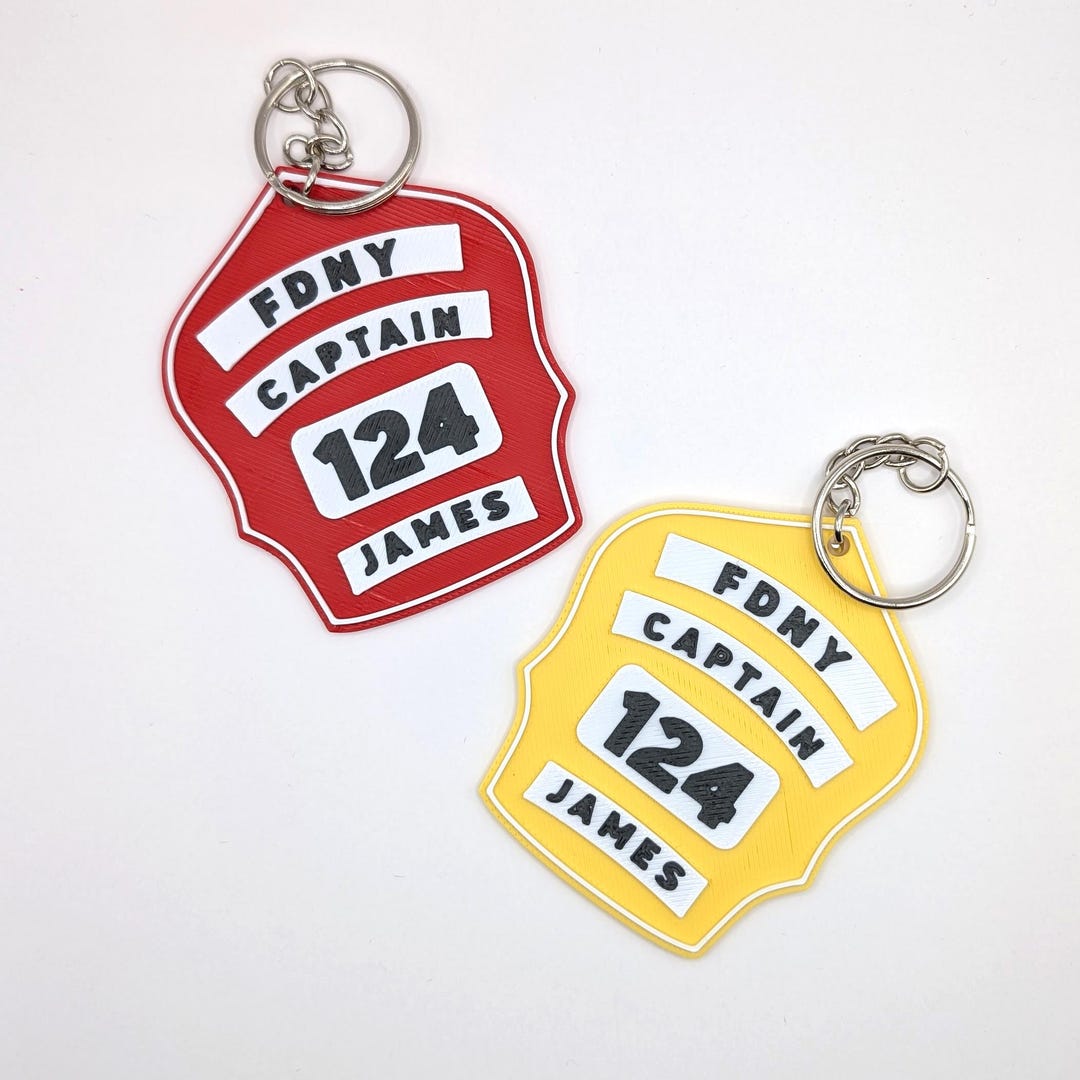 Fireman Gift, Personalized Helmet Shield Keychain, Fireman Identity ...