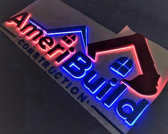 Acrylic Logo Light - Etsy UK