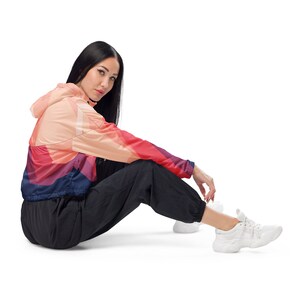 Vibrant Colorblock Windbreaker | Cropped Hooded Jacket | Lightweight ...