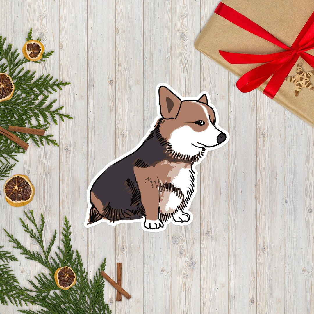 Judging Corgi Sticker – Sassy Dog Laptop Decal - Etsy