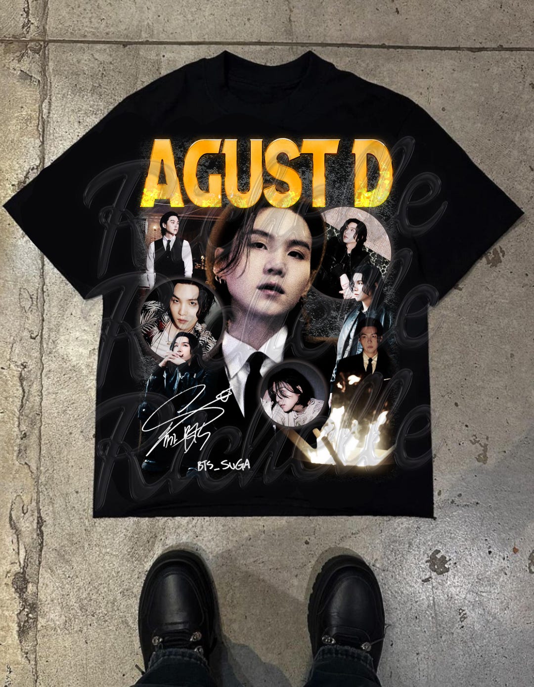 BTS Suga, Suga Tshirt Bootleg, Min Yoongi, Agust D Kpop Vintage, Custom Shirt | Digital Download ...