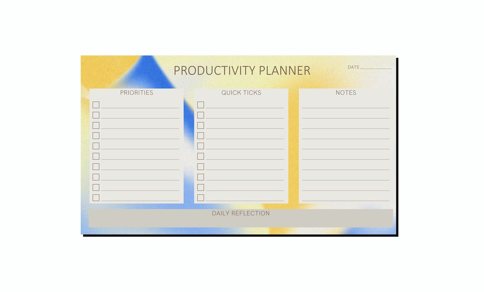 Daily Productivity Planner printable - Etsy
