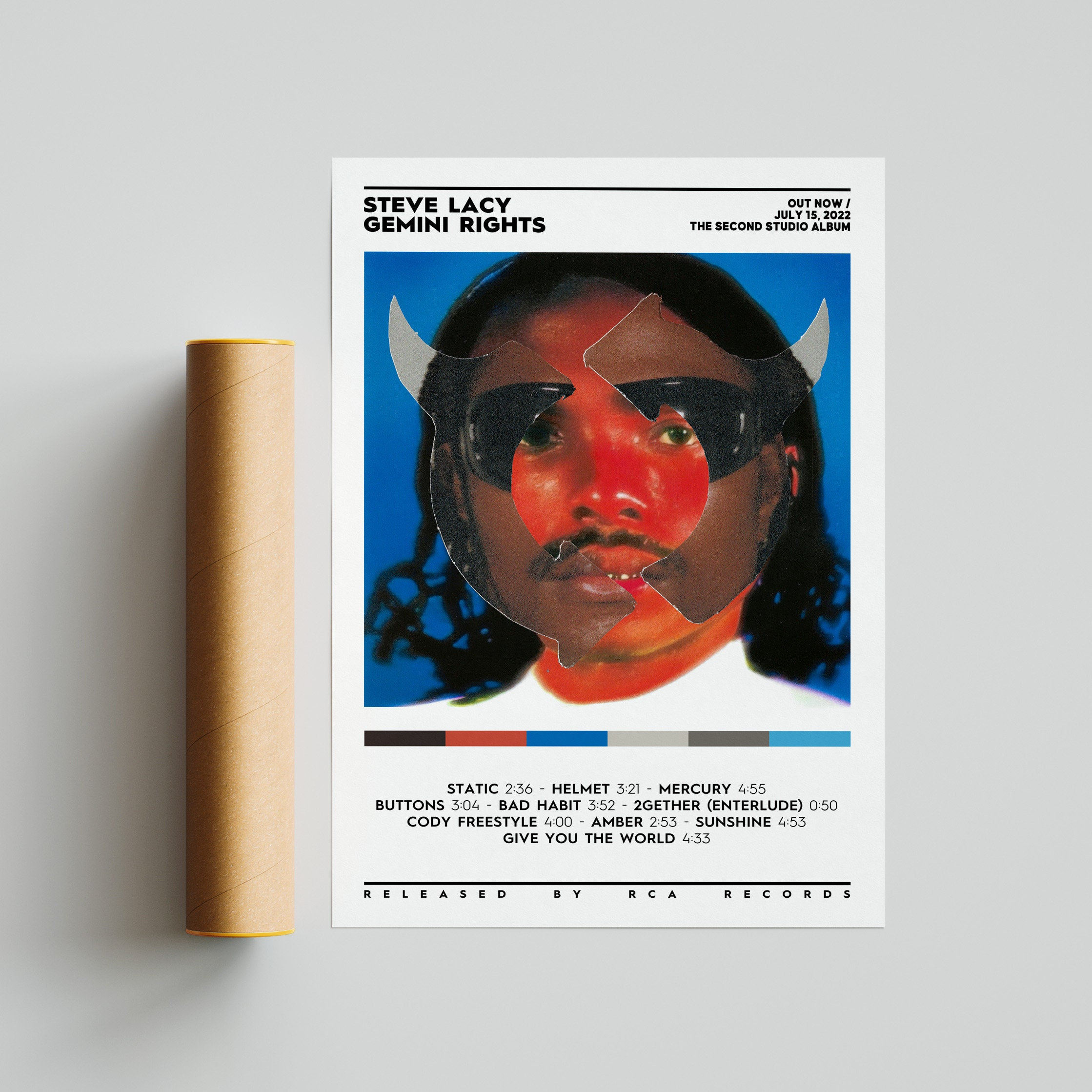 Steve Lacy Poster- Gemini Rights Album Poster / Album Cover Poster ...