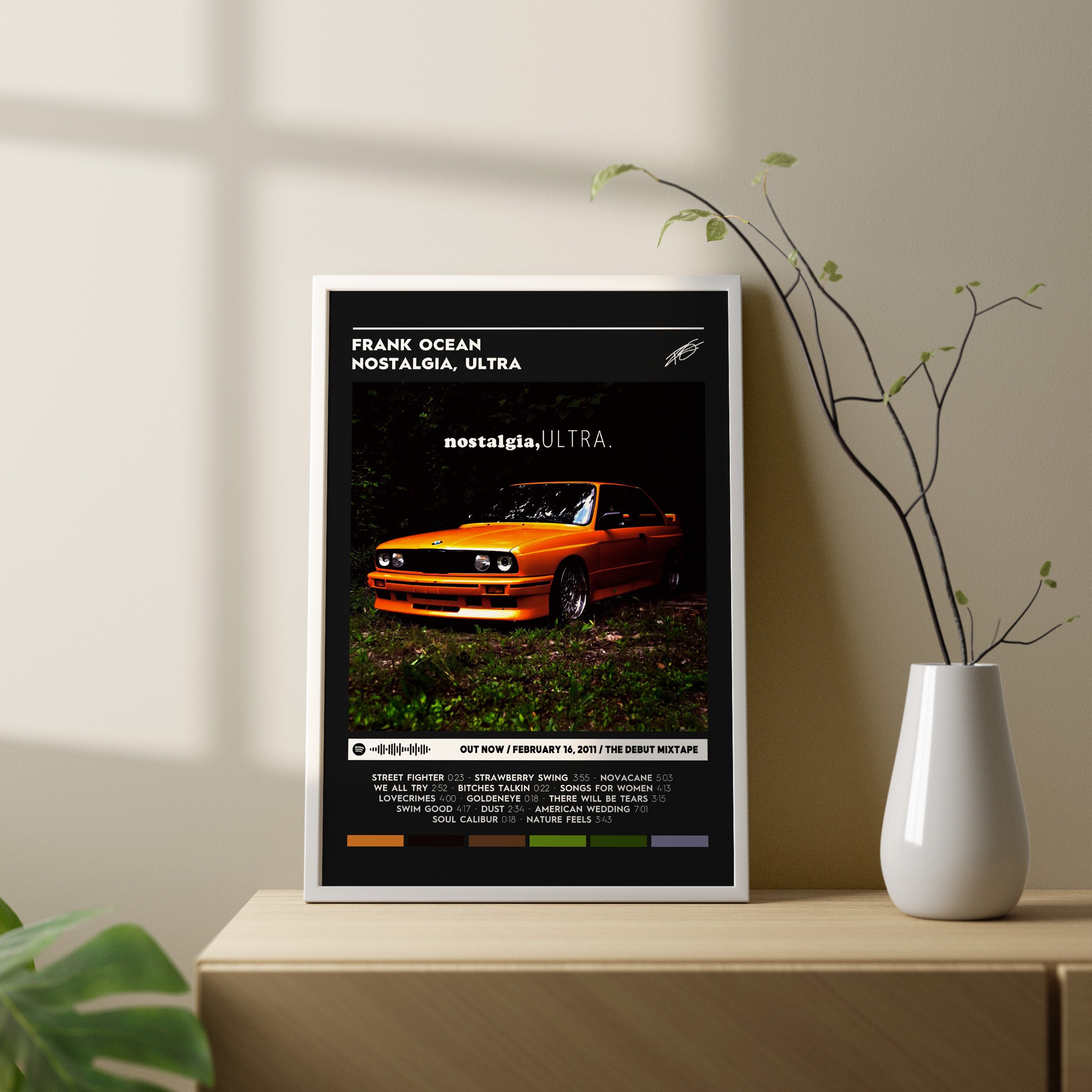 Frank Ocean - Nostalgia, Ultra / Album Cover Poster Designed & Sold By ...