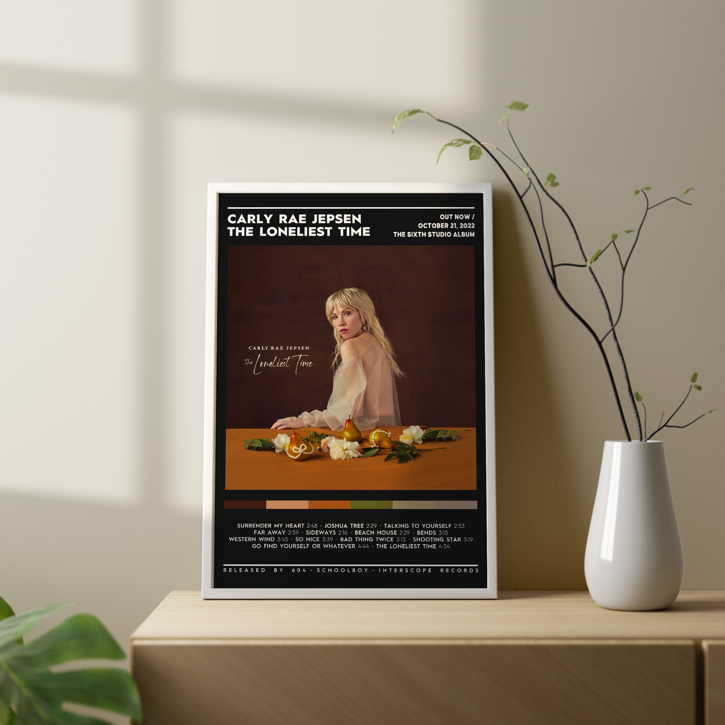 Carly Rae Jepsen - The Loneliest Time Album Poster sold by Brett ...