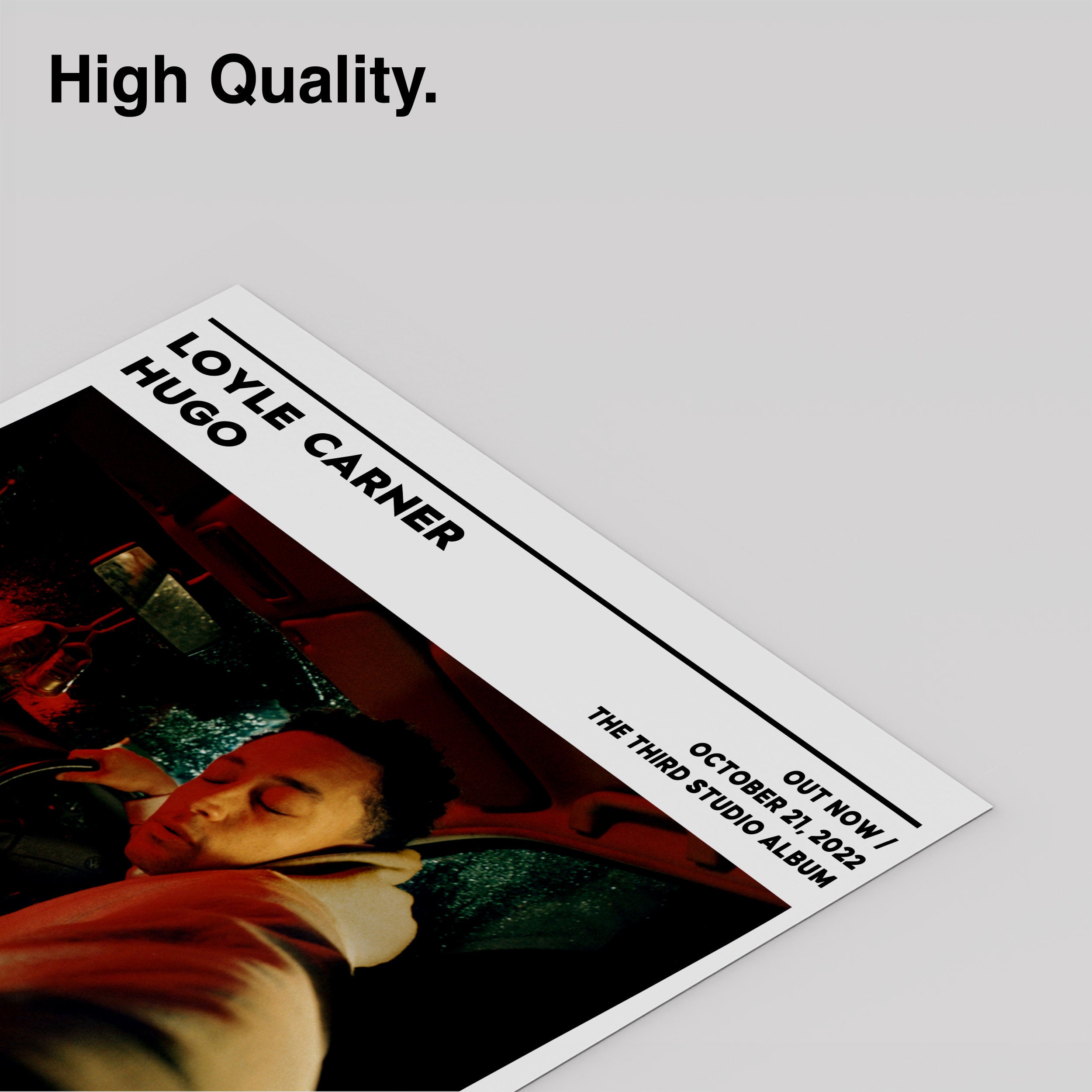 Loyle Carner - Hugo Album Poster, Album Poster, Music Poster, Album ...